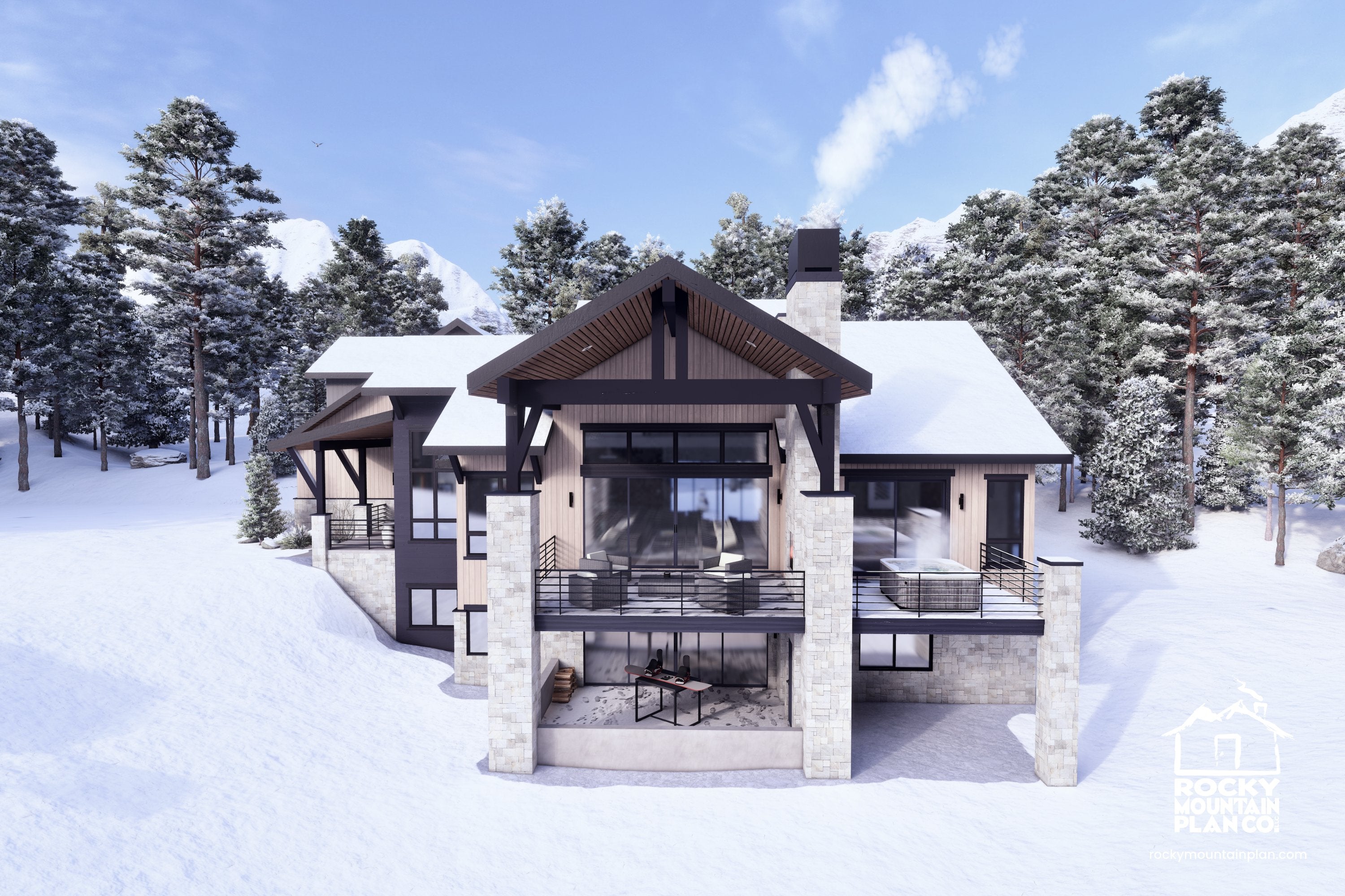L Shaped House Plans Mountain House Plan 6 Bedrooms, 3.5 Bathrooms,