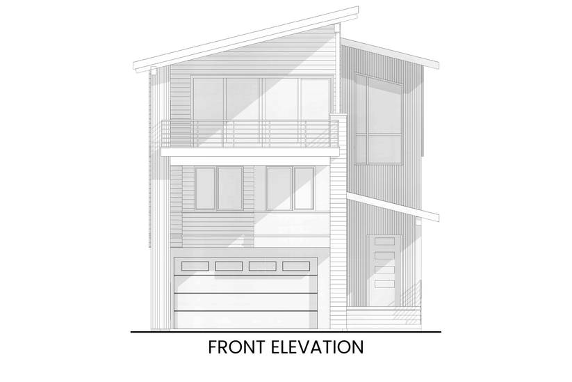 Contemporary Drive-Under House Plan for Narrow Sites | Goldfinch ...