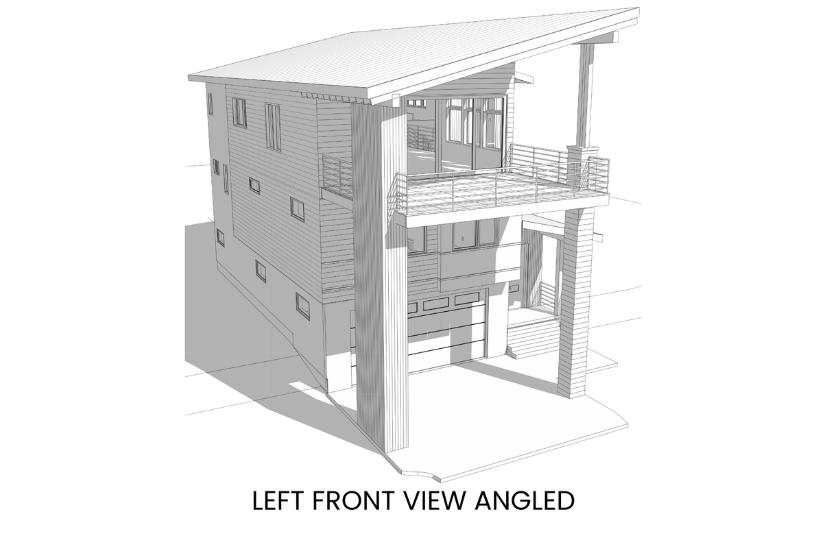 Contemporary Drive-Under House Plan for Narrow Sites | Goldfinch ...
