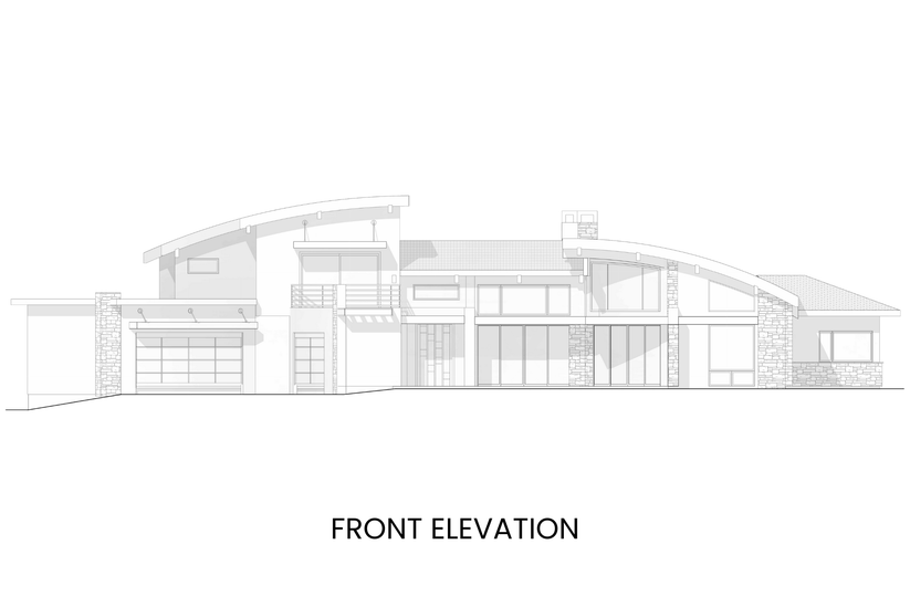 Luxe Contemporary House Plan with Upper-Level Primary Suite | Mount ...