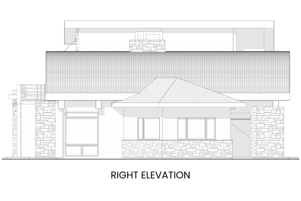 Luxe Contemporary House Plan with Upper-Level Primary Suite | Mount ...