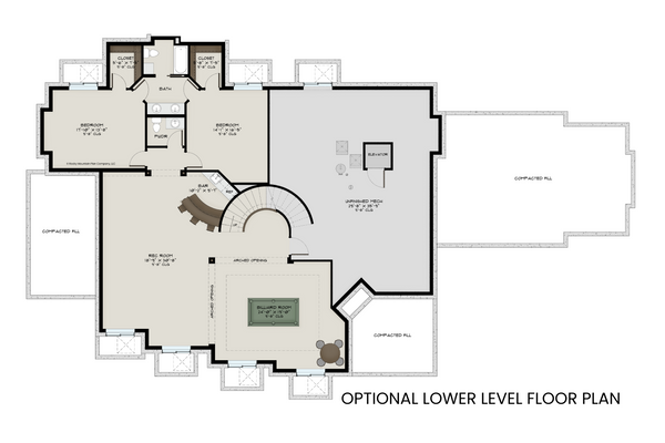 Luxury Tuscan Ranch Plan with Expansion Option | Fairchild Mountain ...