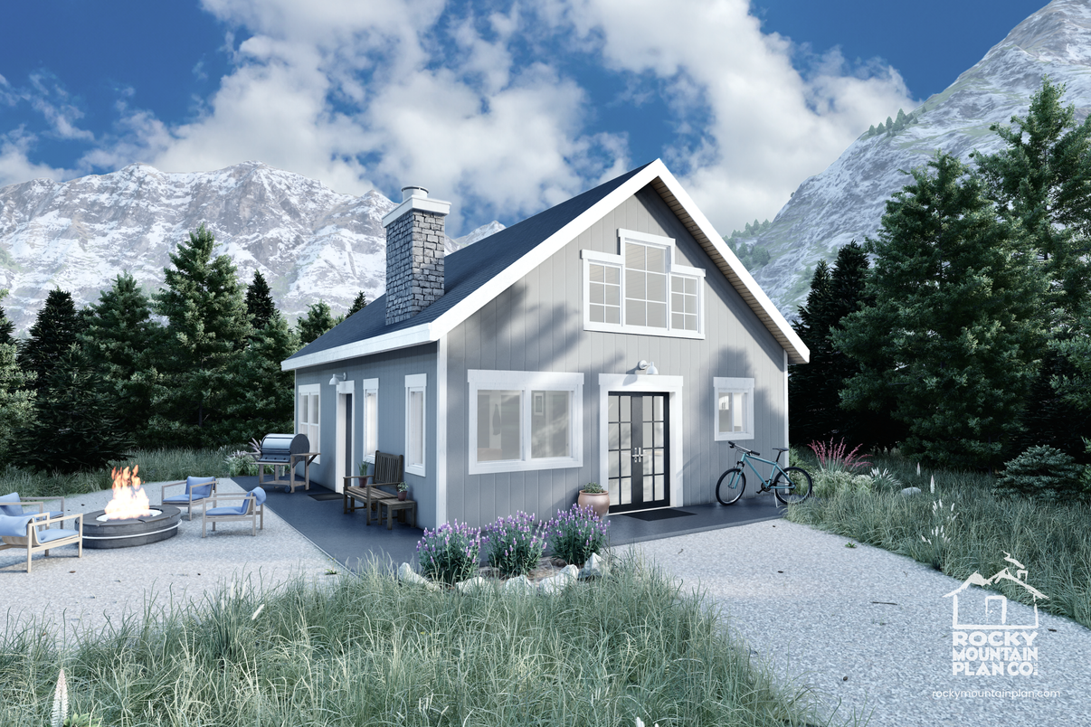 Modern Farmhouse ADU Plan | Lark Bunting – Rocky Mountain Plan Company