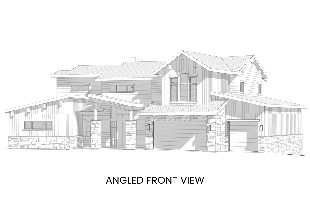 Modern House Plan with Four Bedrooms and Walkout Expansion | Citadel ...