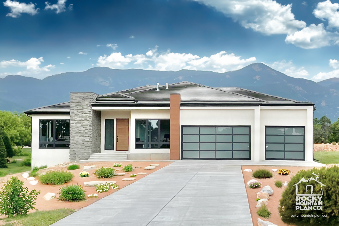 Modern Prairie Ranch Home Plan with Lower Level Expansion | Cypress ...