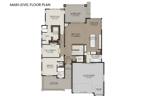Three-Bedroom Ranch House Plan with Lower Level Expansion | Vail Pass ...