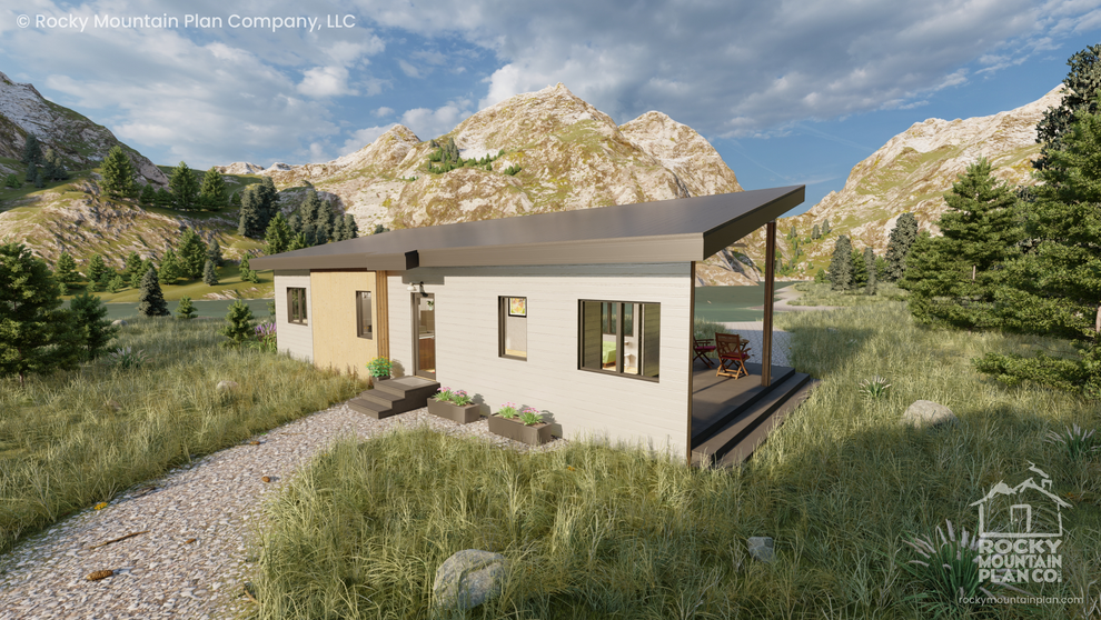 Contemporary Tiny Home Plan | Snapdragon – Rocky Mountain Plan Company